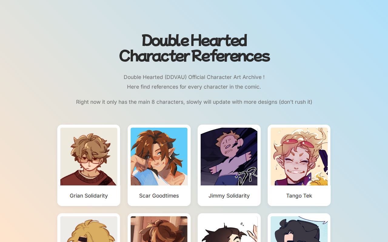 Double Hearted Character Reference